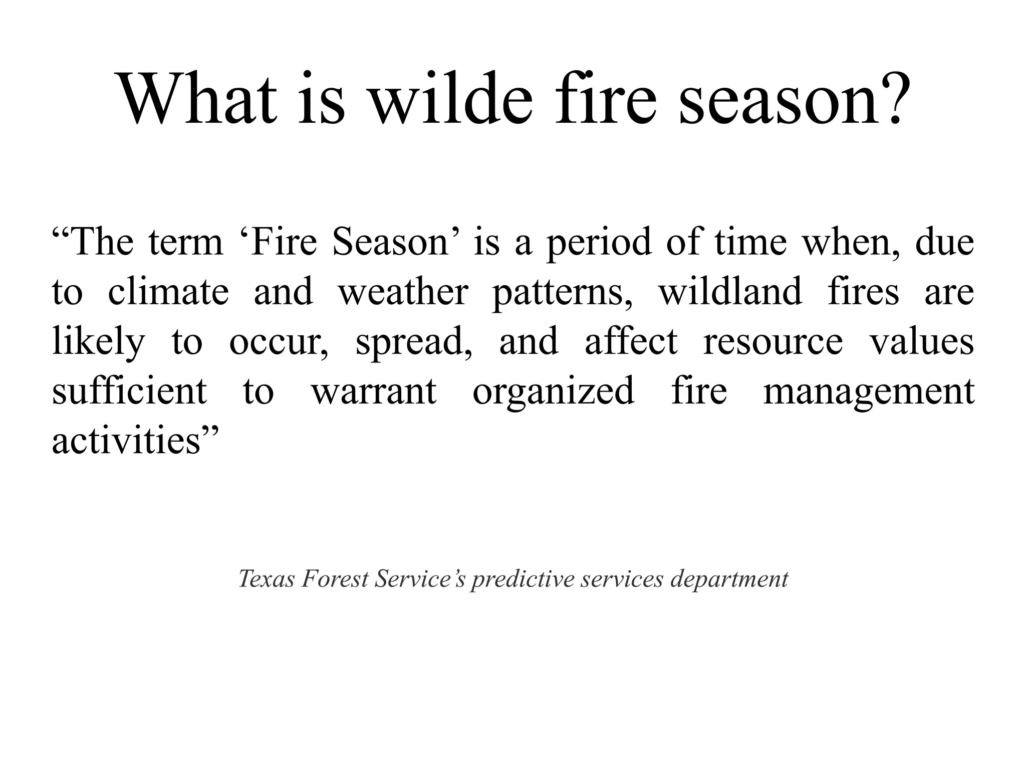 Wild Fire season | PDF