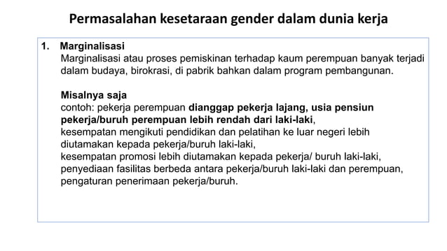 Pengarusutamaan Gender (PUG) Dalam Pembangunan | PPTX