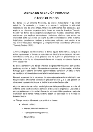 Disnea en AP | DOCX