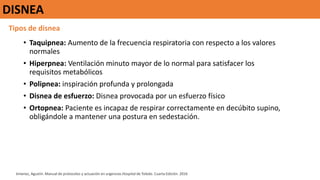 ABORDAJE DE DISNEA. DRA GINIVA CASTRO MRMI | PPTX