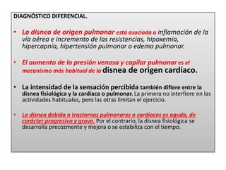 DISNEA definicion y manejo em medicina d | PPTX