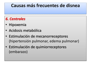 DISNEA definicion y manejo em medicina d | PPTX