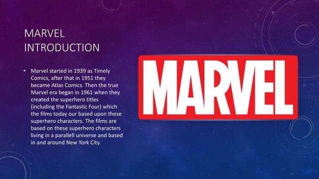Disney and marvel presentation | PPT