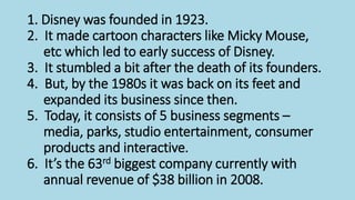 Disney | PPTX | Business | Business and Finance