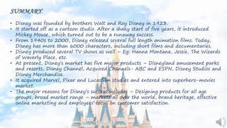 DISNEY's Success Story | PDF