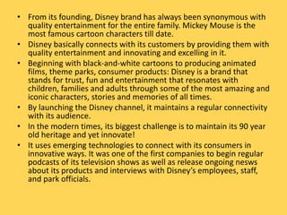 Disney analyzing consumer markets | PPT