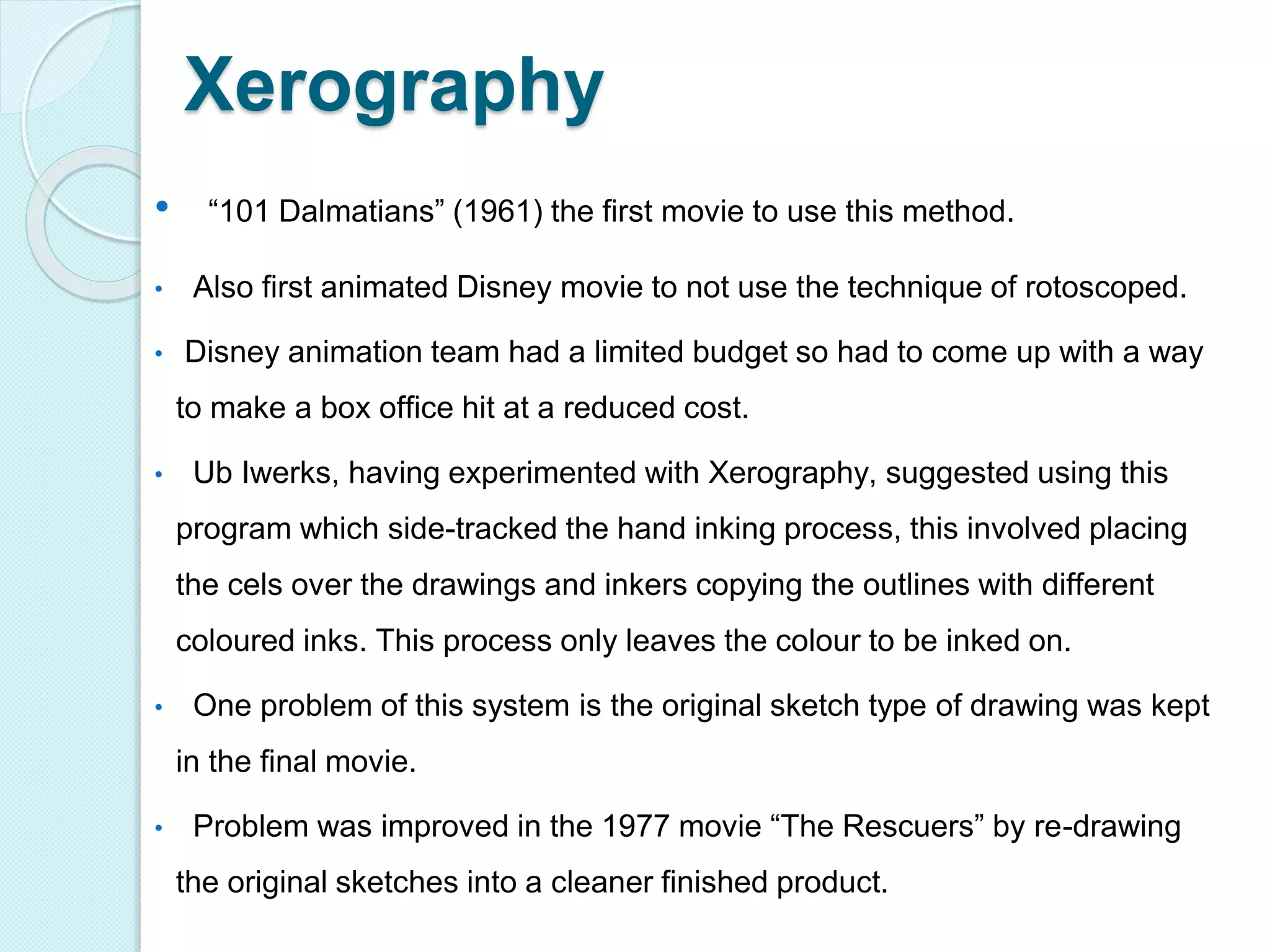 Disney animation throughout their most popular films | PPTX