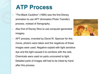 Disney animation throughout their most popular films | PPTX