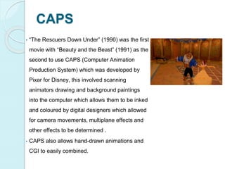 Disney animation throughout their most popular films | PPTX