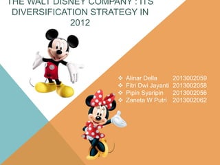 Walt disney Strategic Management | PPT