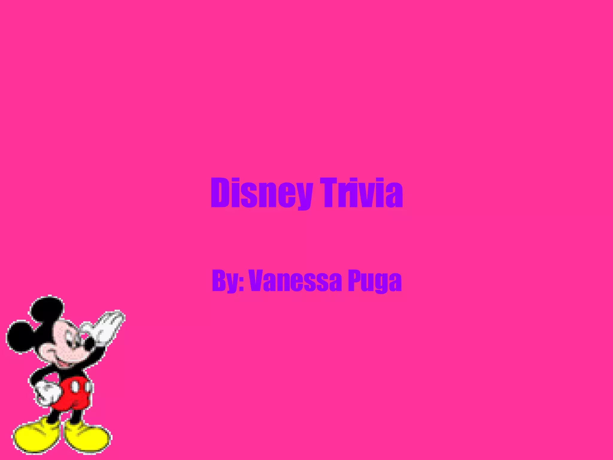 Disney Trivia | PPT