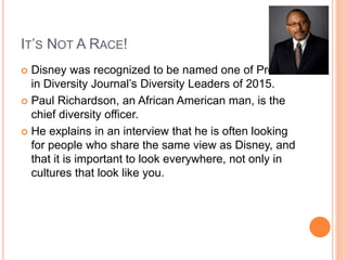 Disney and diversity! | PPTX