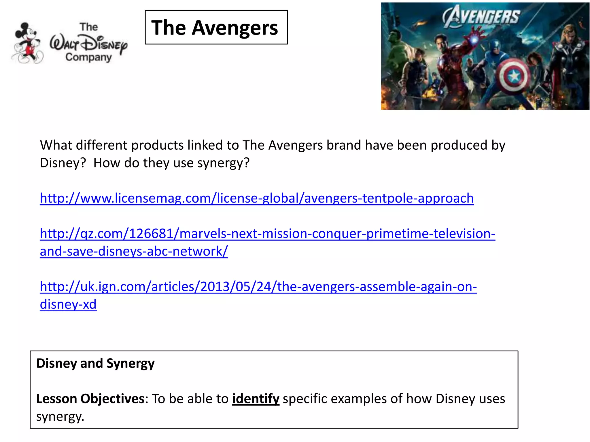 Disney and synergy | PPTX