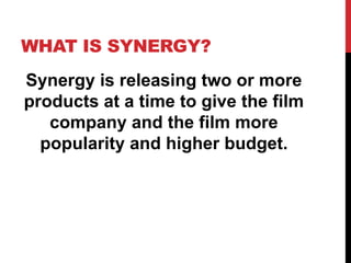 Disney and synergy | PPTX