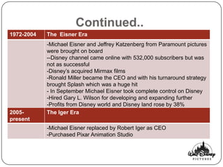 Michael Eisner's Disney | PPTX