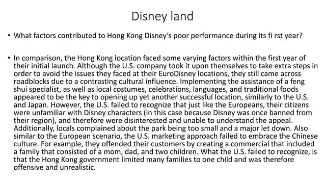 Disney land case study | PPTX