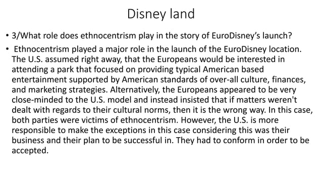 Disney land case study | PPTX