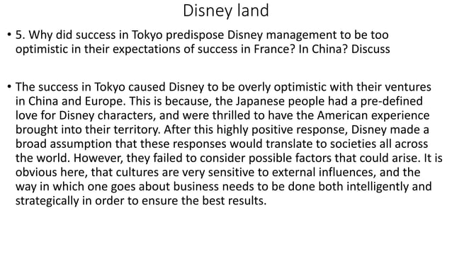 Disney land case study | PPTX