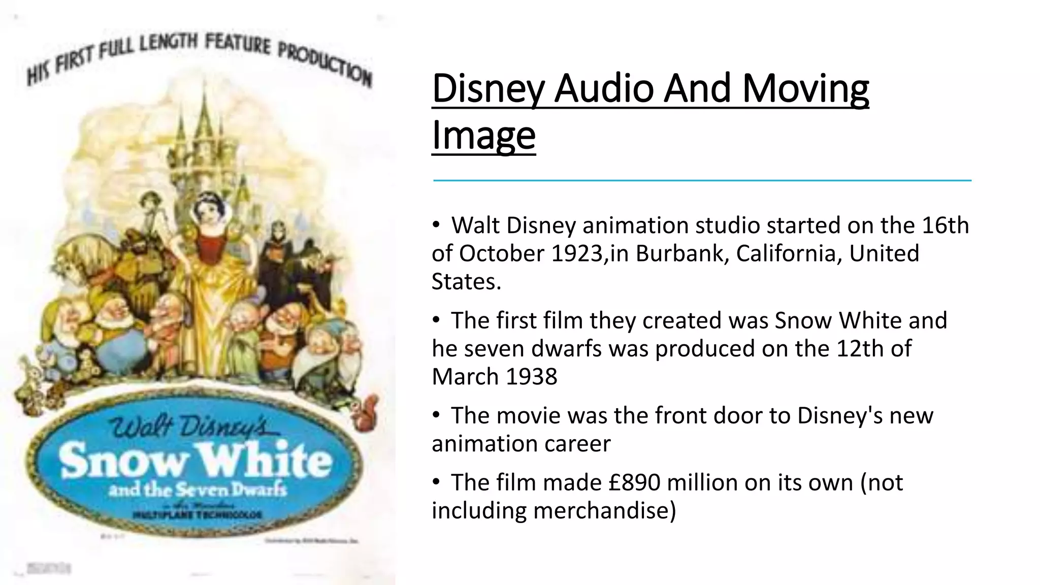 Disney media presentation | PPT