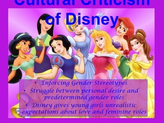 Disney Gender Stereotypes