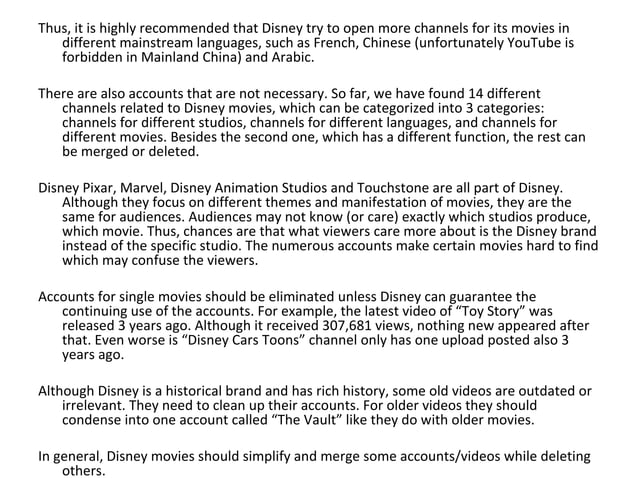 Disney Movie Social Media Analysis | PPT