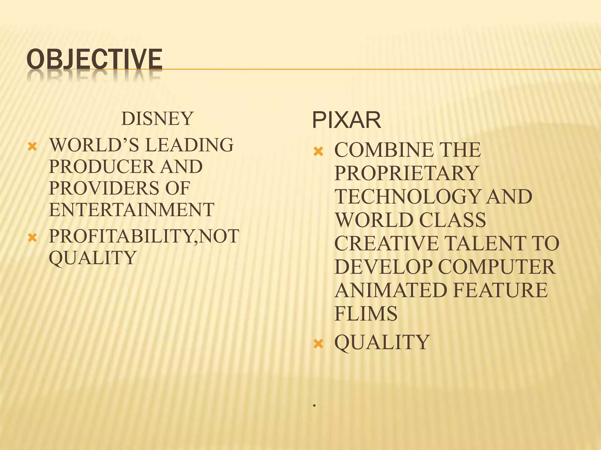 Disney and Pixar | PPTX
