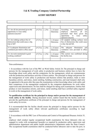 Disney Official Audit Report Issued by Intertek march-14-2017 | PDF