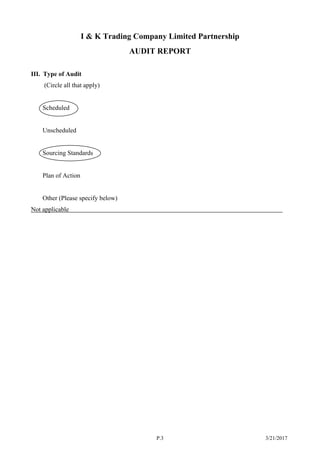 Disney Official Audit Report Issued by Intertek march-14-2017 | PDF