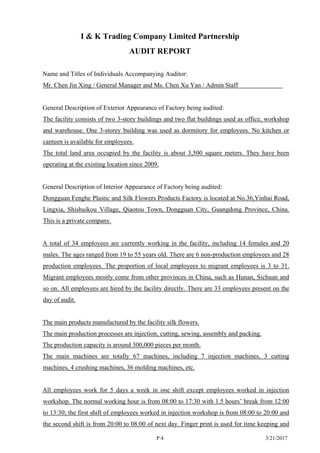 Disney Official Audit Report Issued by Intertek march-14-2017 | PDF