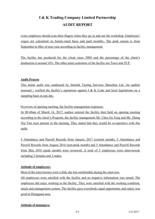 Disney Official Audit Report Issued by Intertek march-14-2017 | PDF