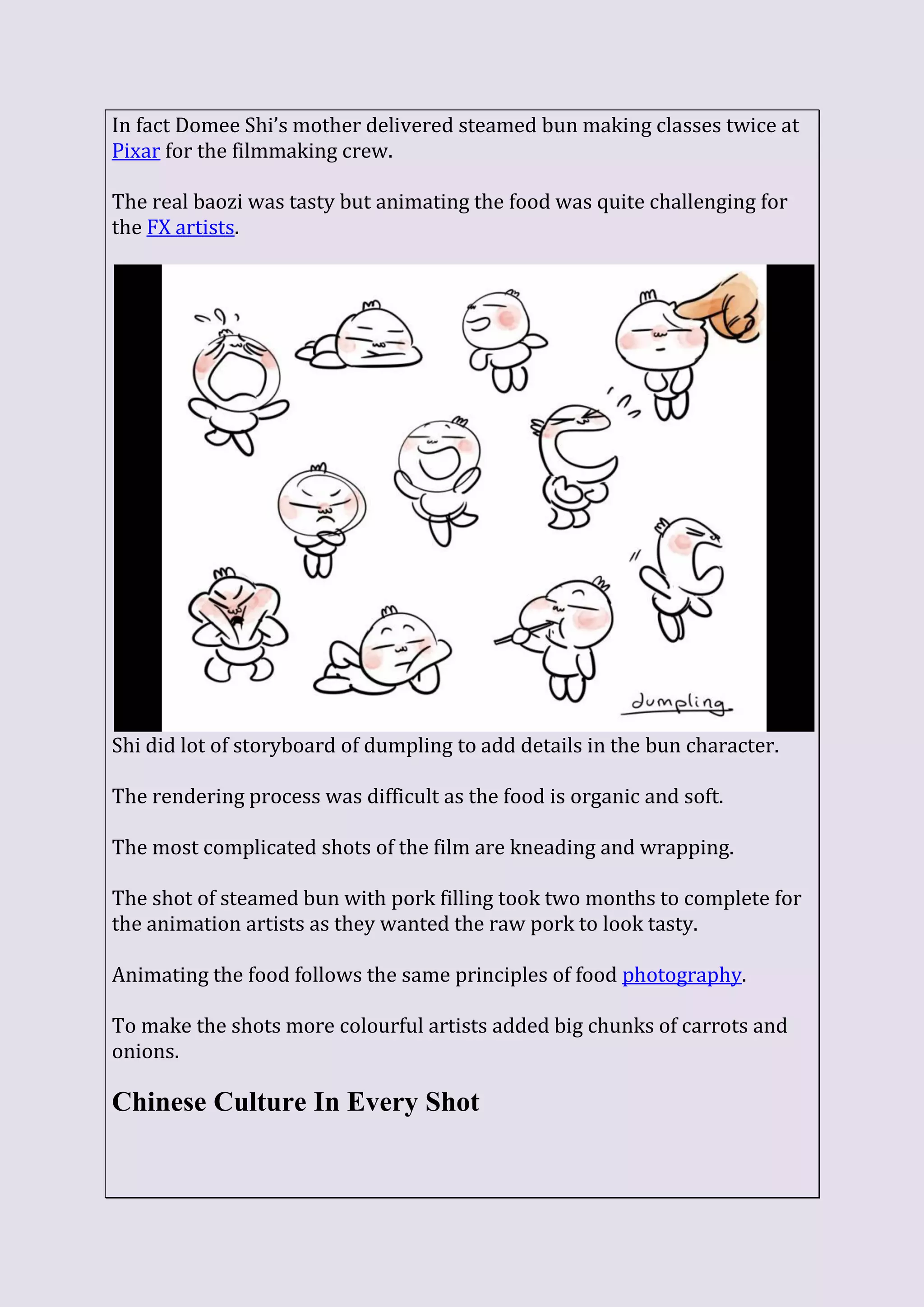 Disney Pixar Bao Wins Award For Best Animated Short Film | PDF