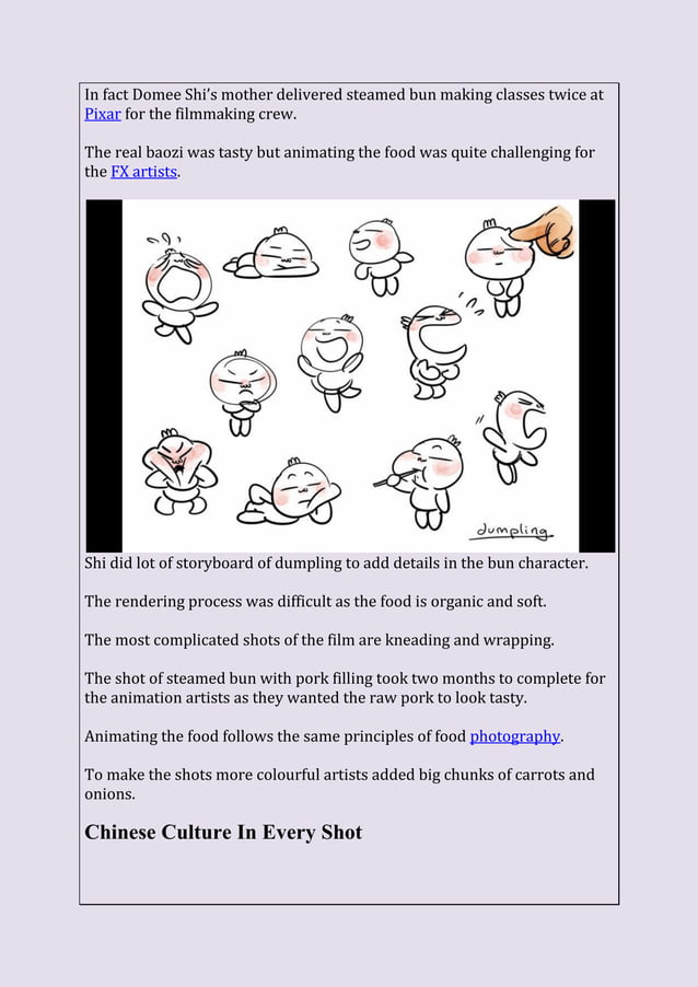 Disney Pixar Bao Wins Award For Best Animated Short Film | PDF