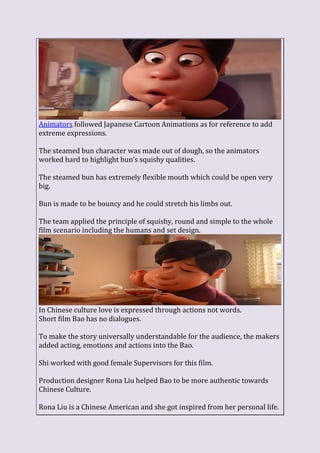 Disney Pixar Bao Wins Award For Best Animated Short Film | PDF