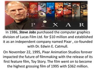 Disney & pixar merger | PPTX