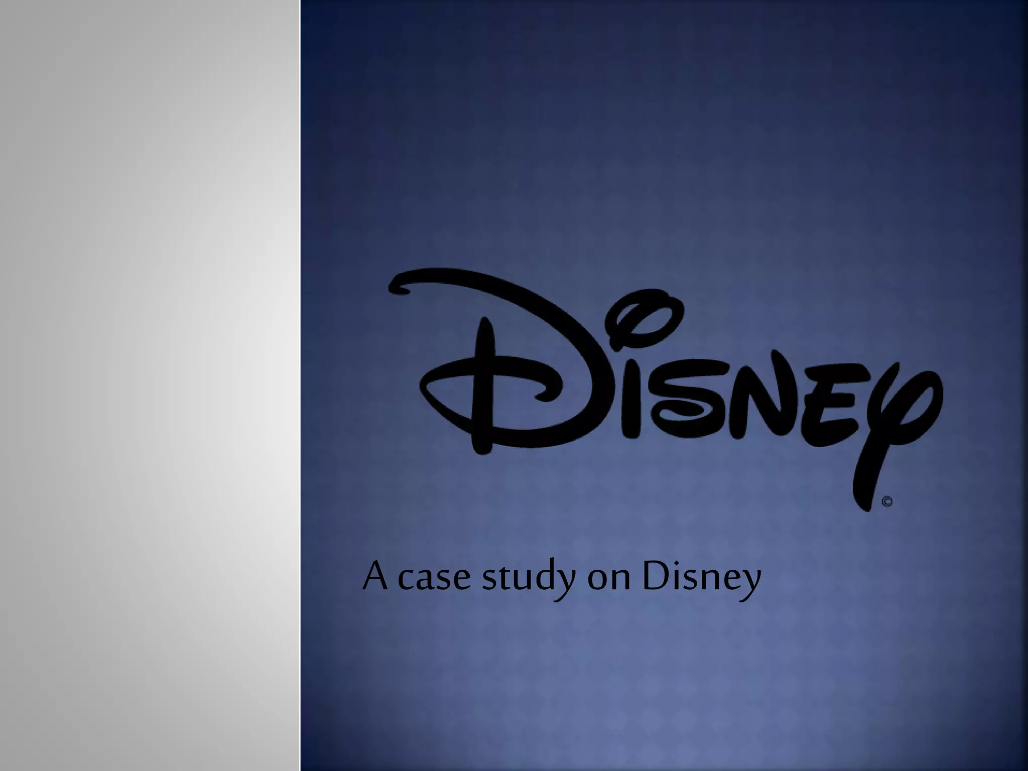 Disney - Case Study | PPTX