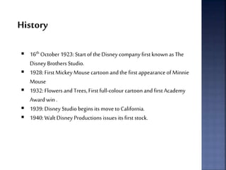 Disney - Case Study | PPTX | Family/Children | Genres