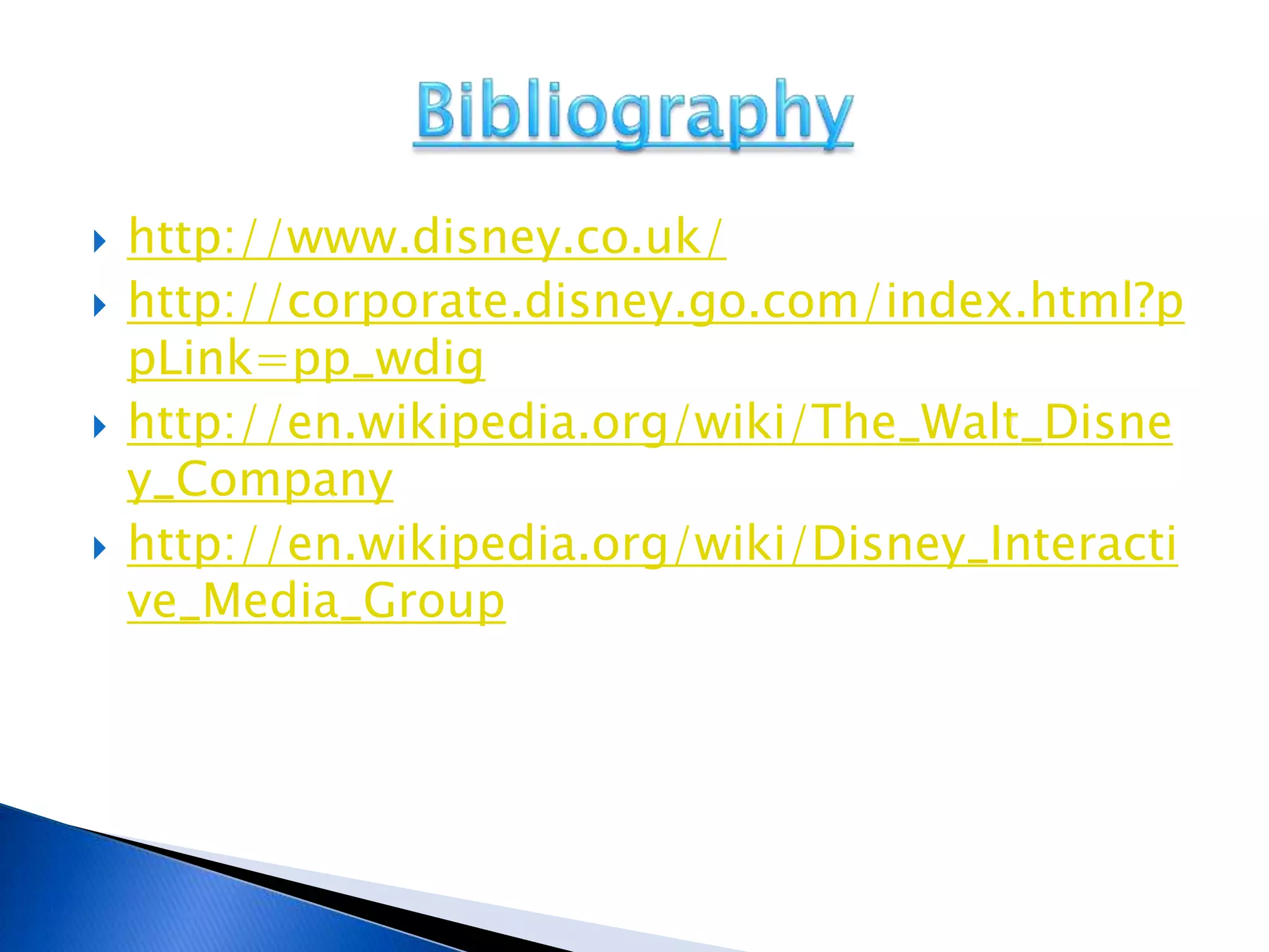 Disney presentation | PPTX