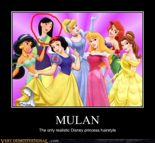 Mulan - only realistic Disney princess hair | PPT