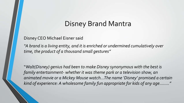 Disney’s brand mantra by Ankita Gupta IIM Lucknow | PPTX