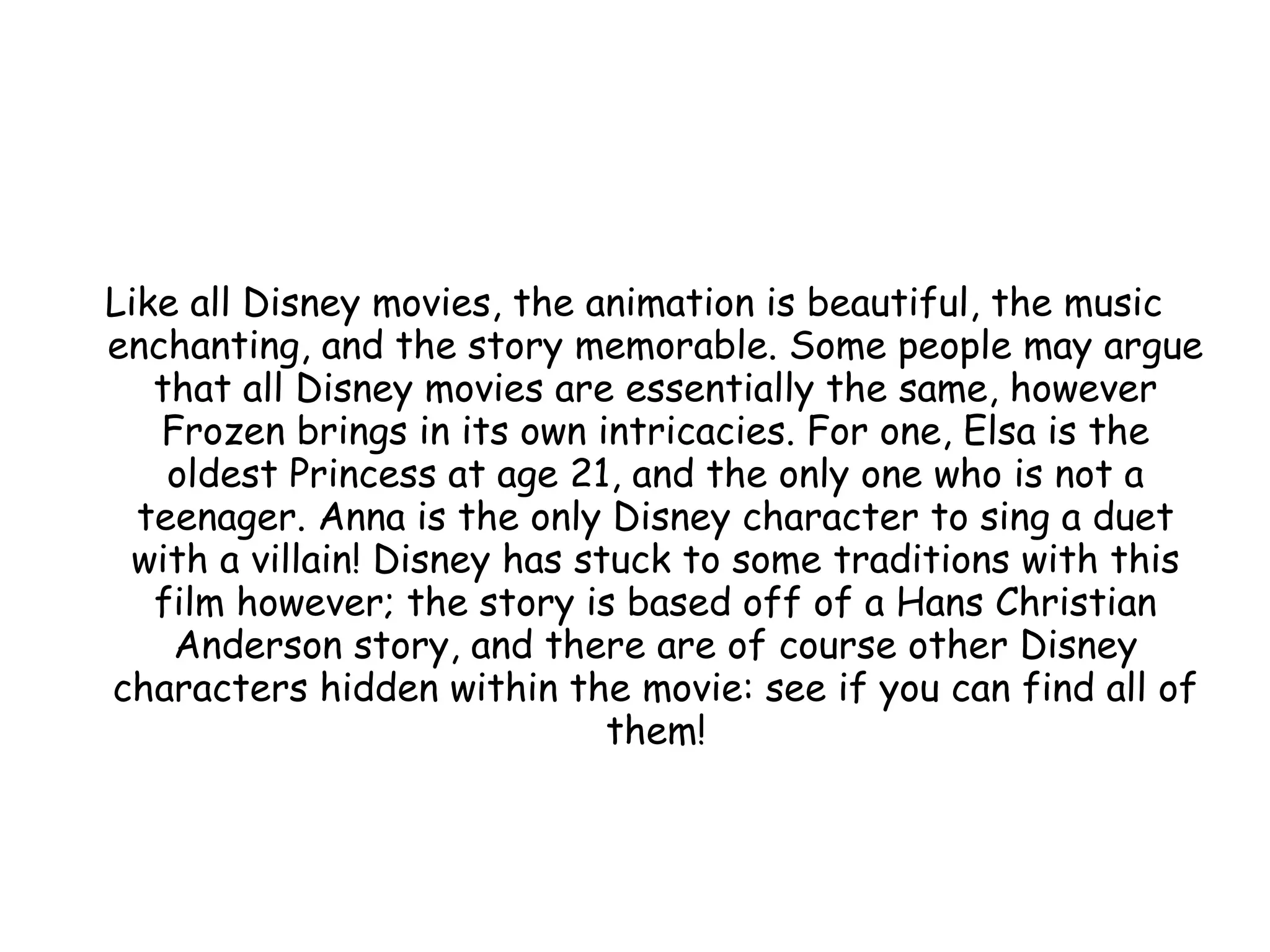 Disney's frozen | PPT