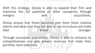Disney Strategy Mergers & Acquisitions | PPT