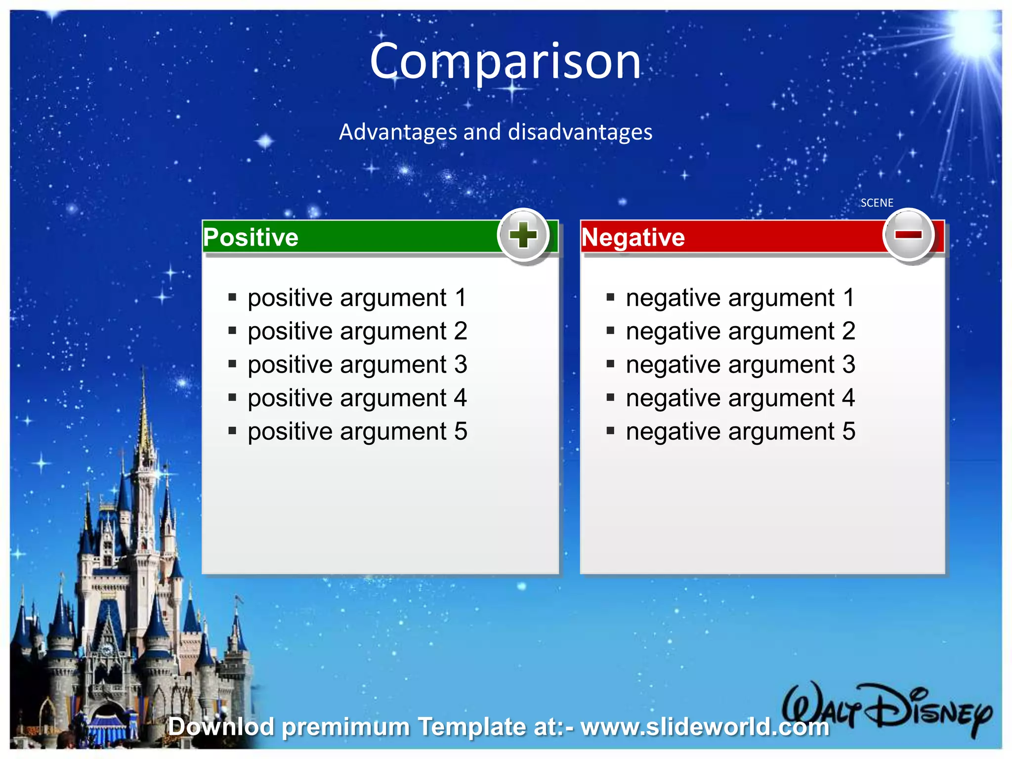 Disney world PowerPoint Template | PPTX