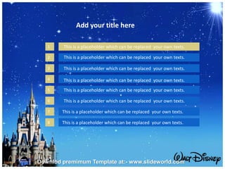 Disney world PowerPoint Template | PPTX