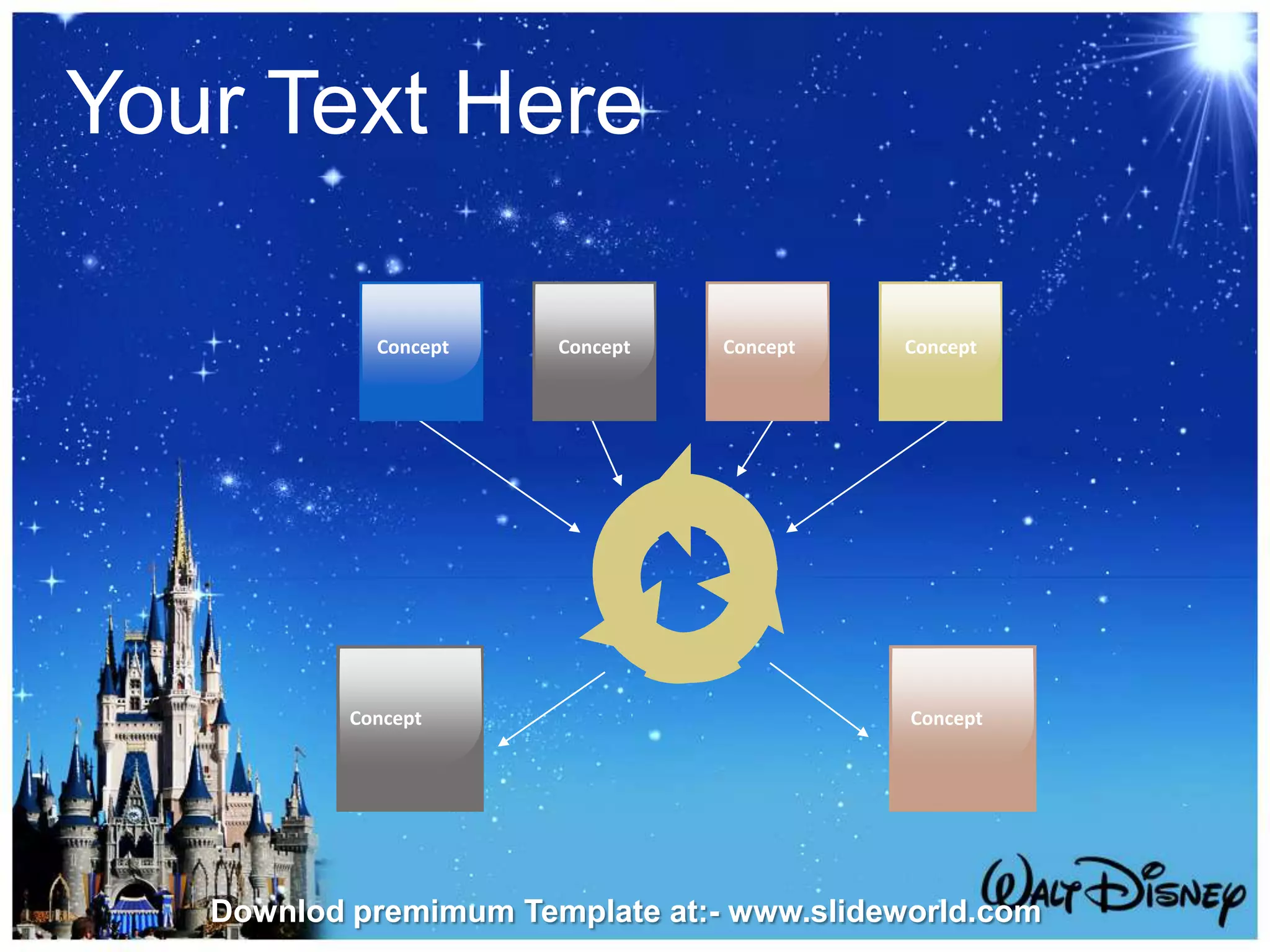 Disney World Powerpoint Template - SlideWorld | PPTX
