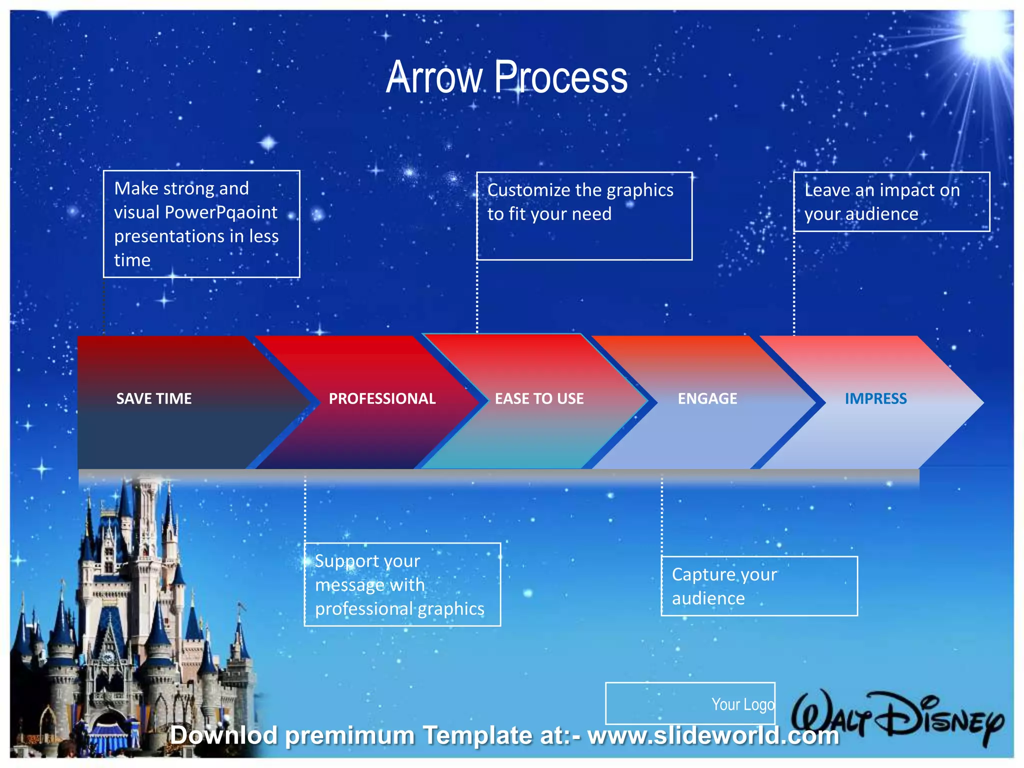 Disney World Powerpoint Template - SlideWorld | PPTX