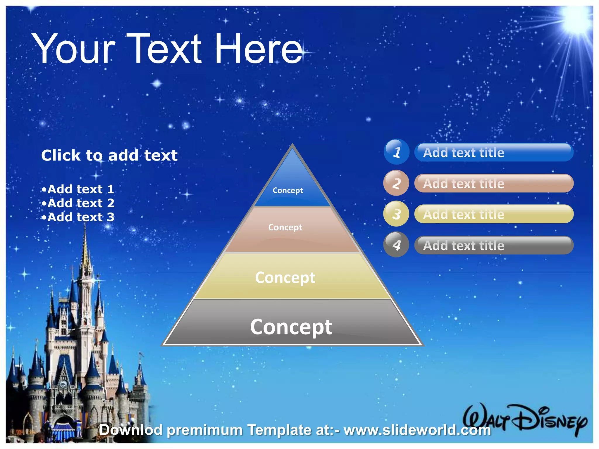 Disney World Powerpoint Template - SlideWorld | PPTX