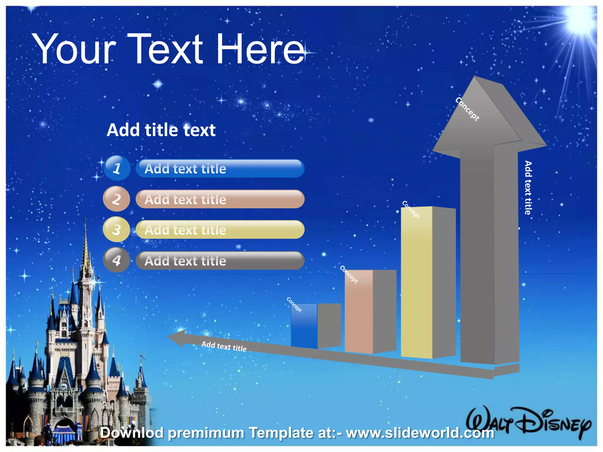 Disney World Powerpoint Template - SlideWorld | PPTX
