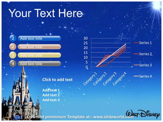 Disney World Powerpoint Template - SlideWorld | PPTX
