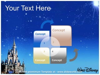 Disney World Powerpoint Template - SlideWorld | PPTX