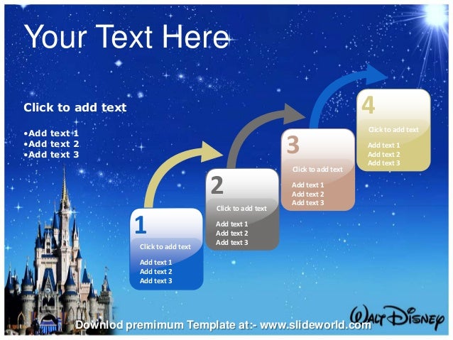 Disney World Powerpoint Template - SlideWorld